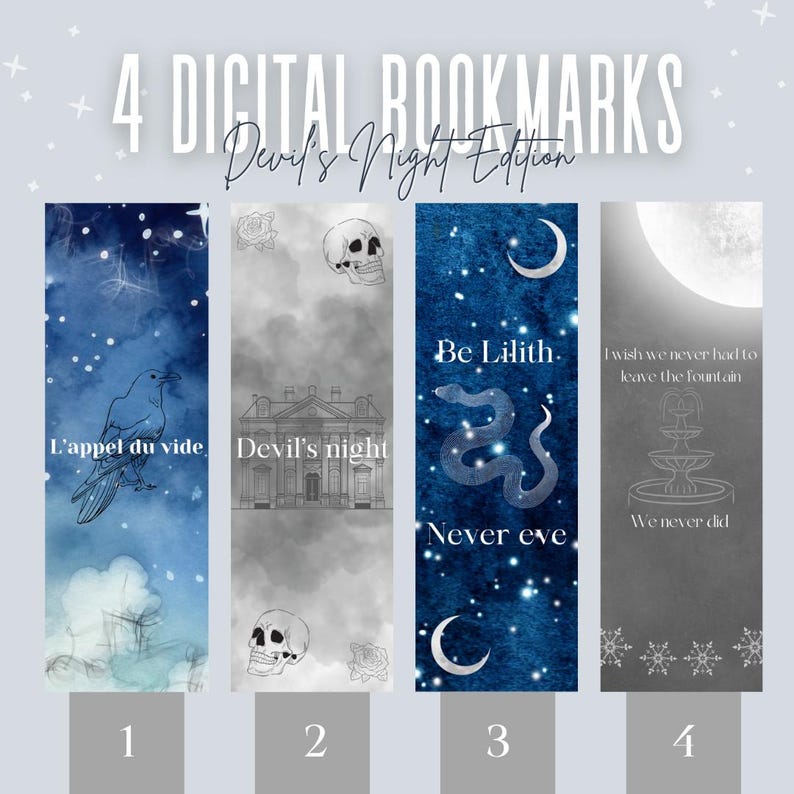 Printable Bookmarks - Devil's Night Edition - Etsy