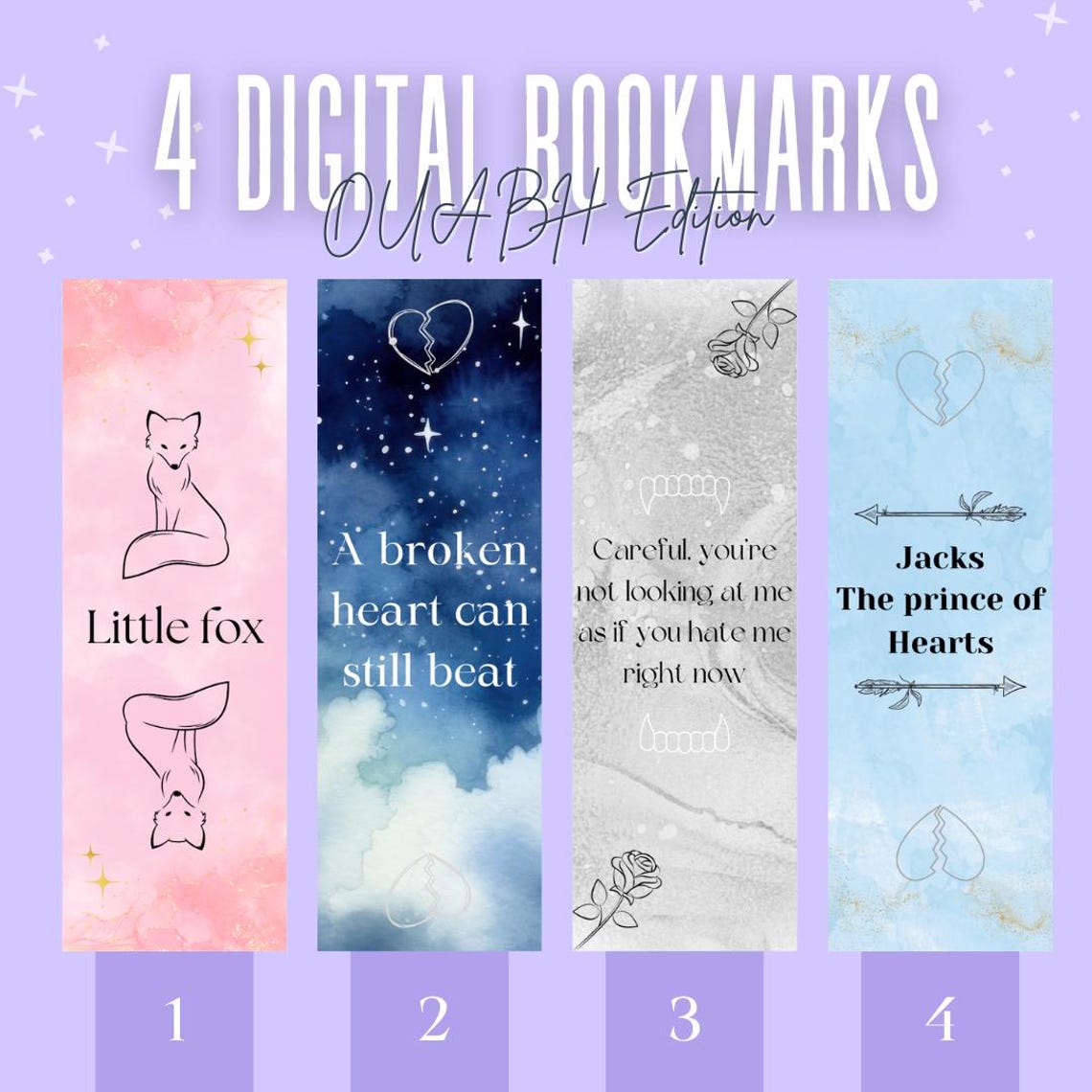 Printable Bookmarks - OUABH Edition - Etsy