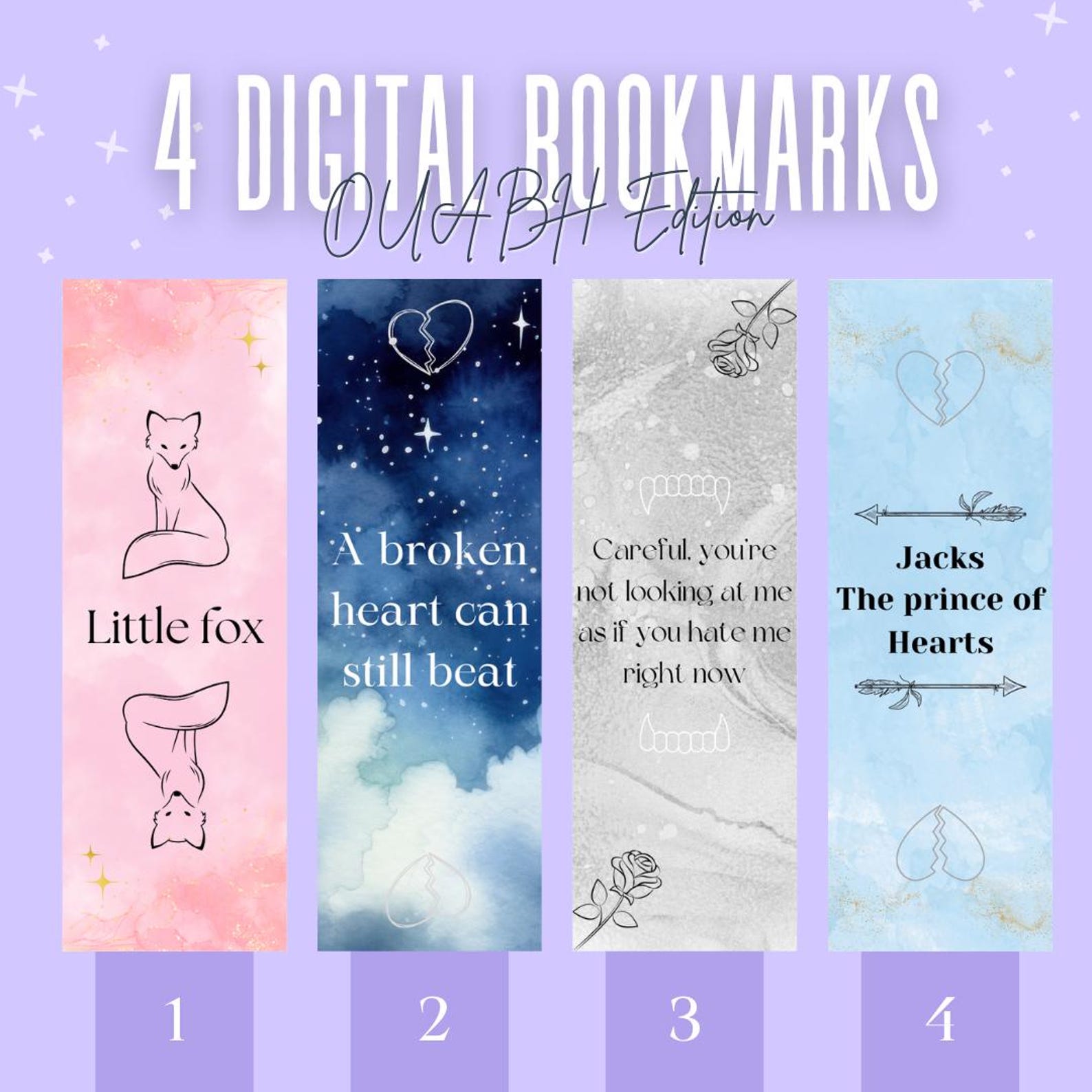 Printable Bookmarks - OUABH Edition - Etsy