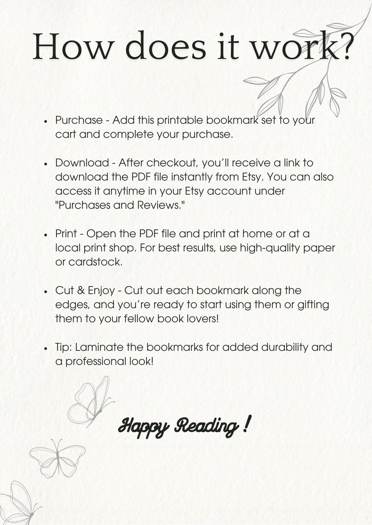 Printable Bookmarks - OUABH Edition - Etsy