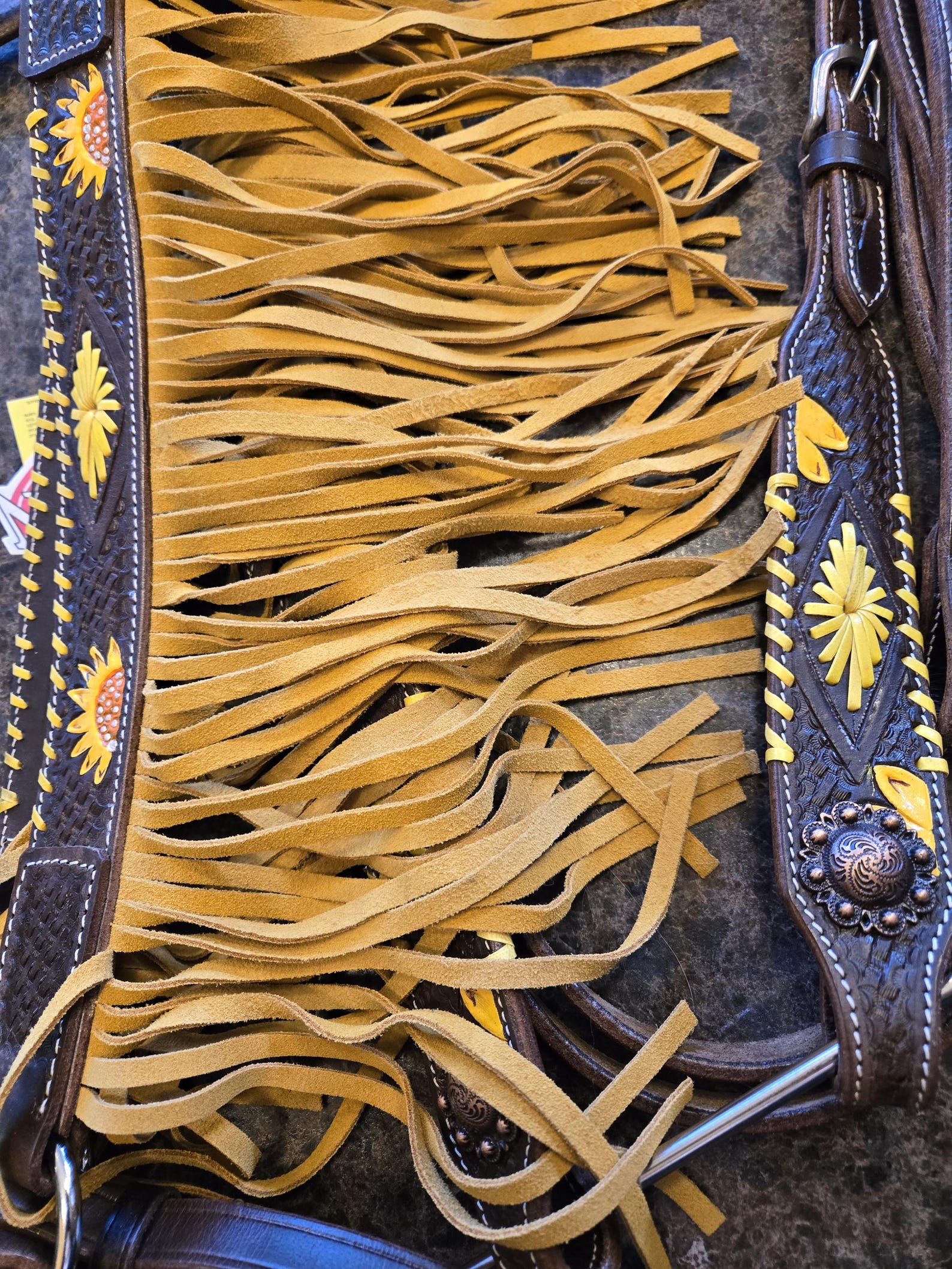 EXTRA SPECIAL Horse - Hand Painted Sunflower Headstall Breast Collar ...