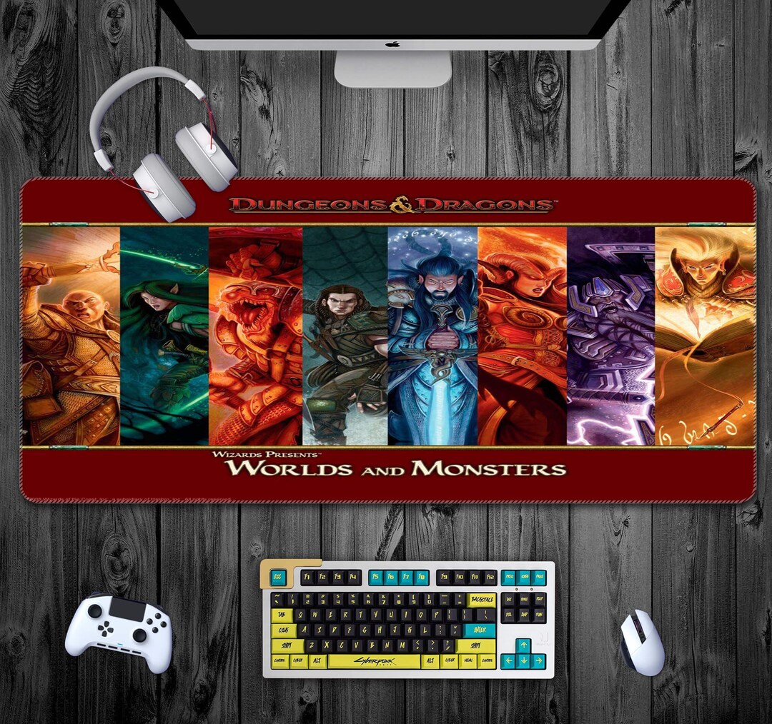 Dungeons Dragons Gaming Mouse Pad XXL, Dnd Gaming Desk Pad Large, D&d ...