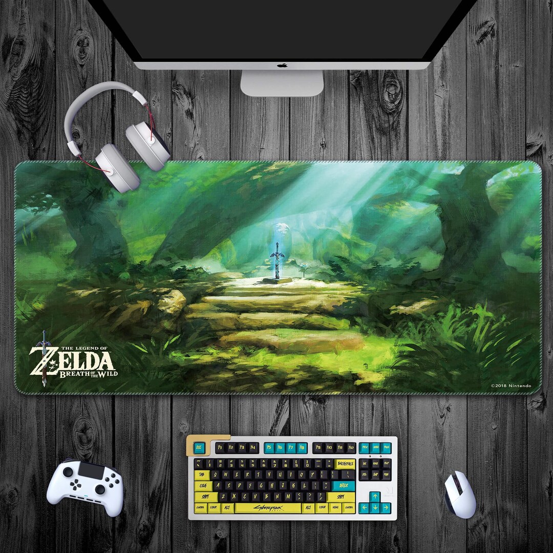 Zelda Gaming Mouse Pad, High Quality Printing Gaming Desk Pad, Kawaii ...
