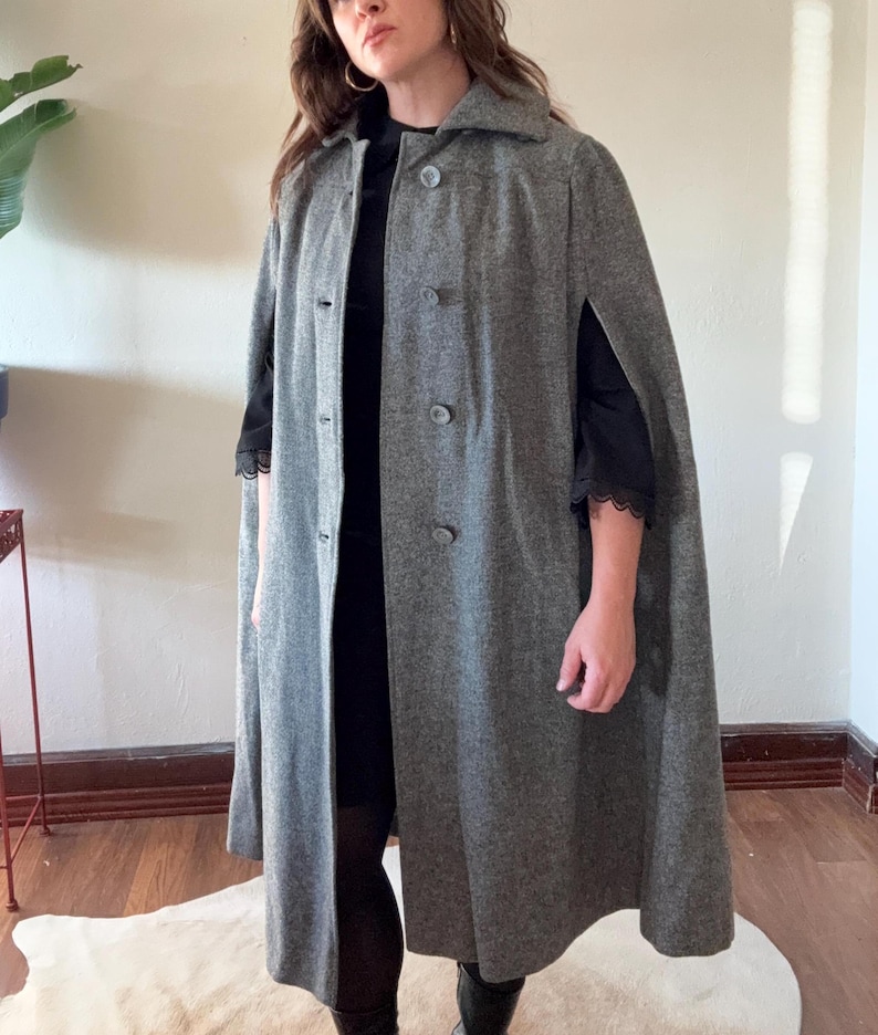RARE Vintage Wolfangel Irish Wool Cape Coat; Fits Sizes Small-large - Etsy
