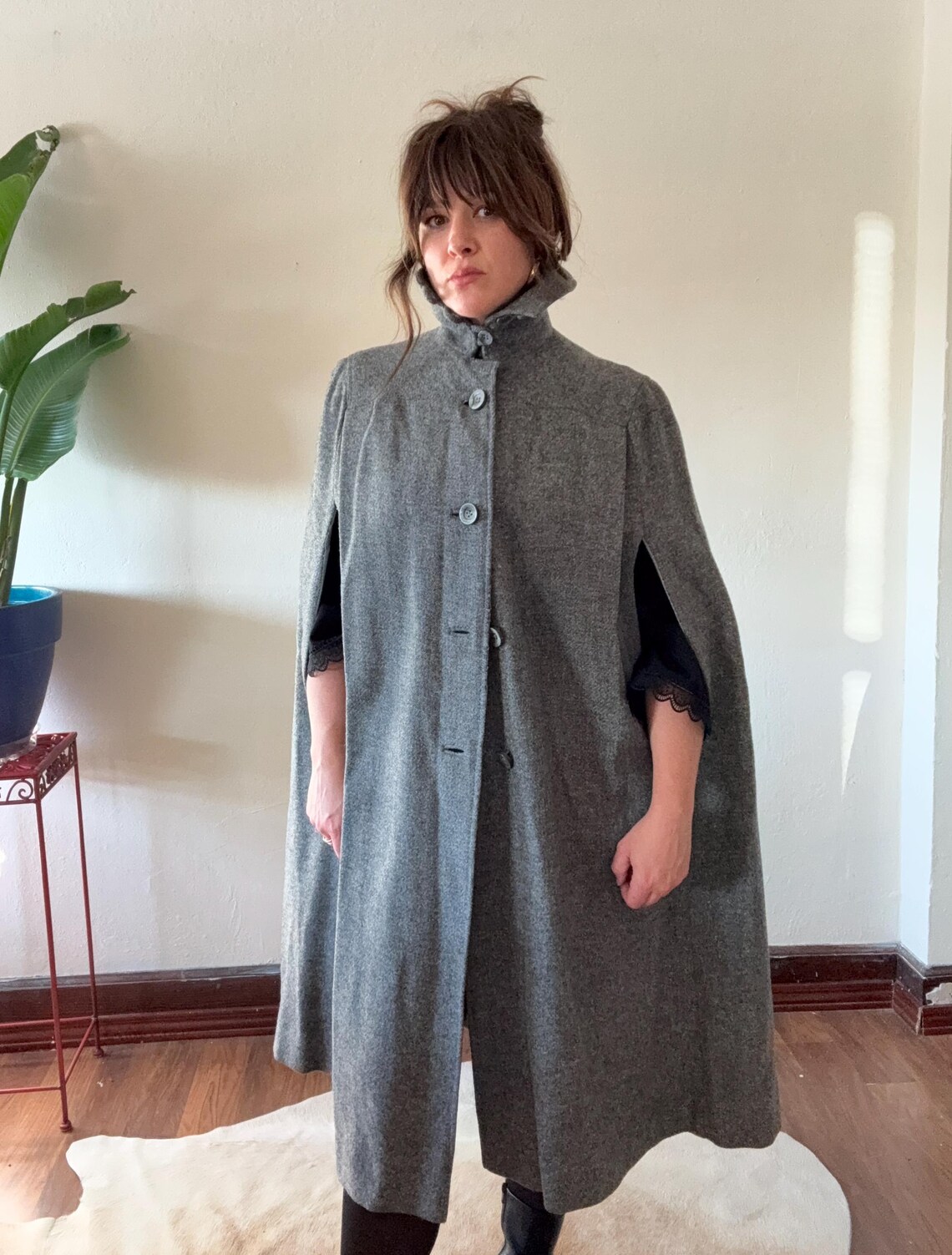 RARE Vintage Wolfangel Irish Wool Cape Coat; Fits Sizes Small-large - Etsy