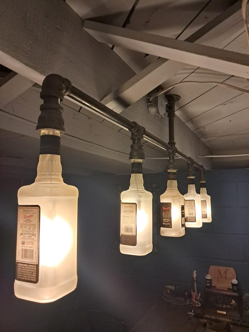 Frosted Liquor Bottle Ceiling Lights (any Brand) - Etsy