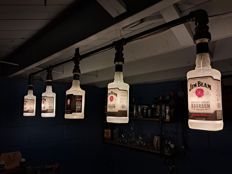 Frosted Liquor Bottle Ceiling Lights (any Brand) - Etsy