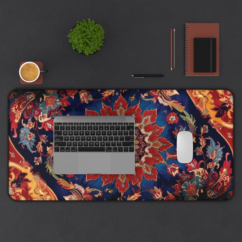 Anatolian Elegance | Turkish Carpet Design Mousepad/keyboard Pad / Desk ...