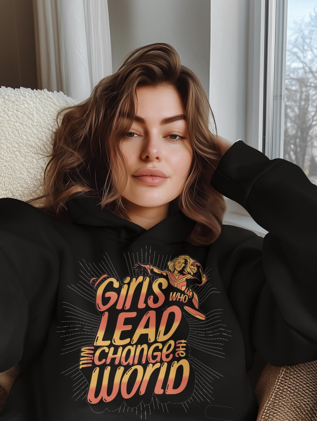 Girls Who Lead Will Change the World Hoodie Inspiring Hoodie for Future ...