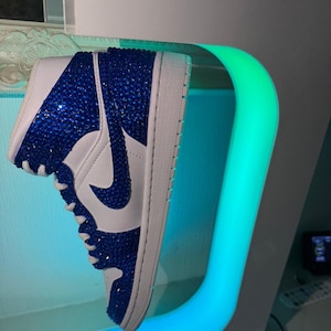 Custom Nike Air Jordan 1 Mids - Bling Rhinestone Sneakers- Air Force ...