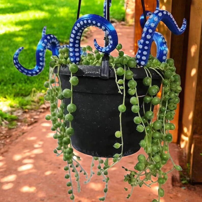 7-piece-set Octopus Tentacle Resin Plant Pot Sea-inspired Decorative ...