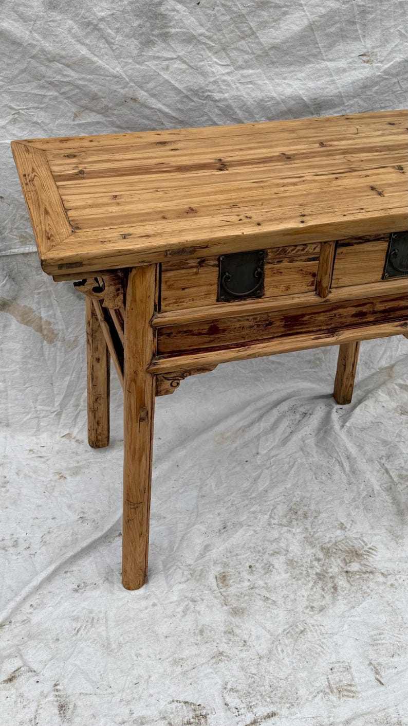 19th Century Chinese Elm Table - Etsy