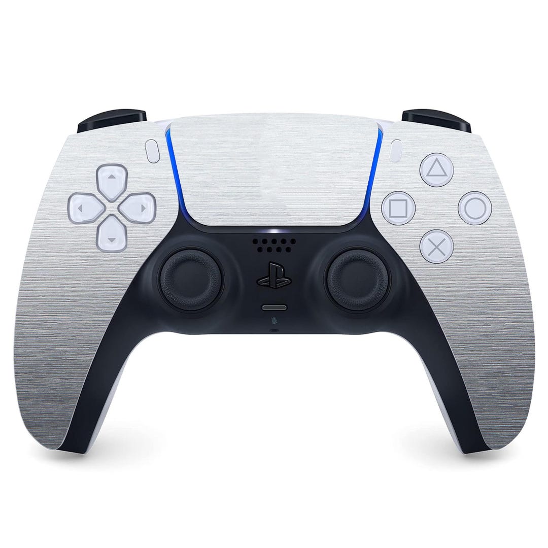 Vinyl Skin for PS5 Dualshock Controller- Metallic Brushed Custom Cut ...