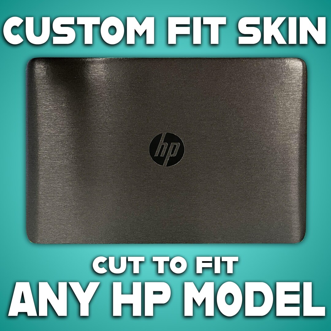 Custom Skin for HP Laptop - Cut to Order - Metallic Vinyl Matches ...
