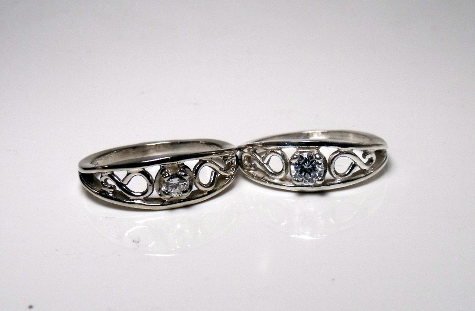 Crow Ring in Sterling Silver With Moissanite Center Stone - Etsy