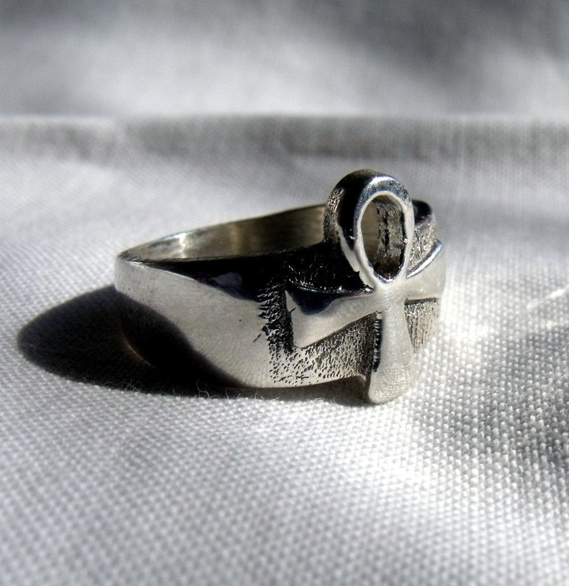 Ankh Cross Ring in Sterling Silver RF324 | Etsy