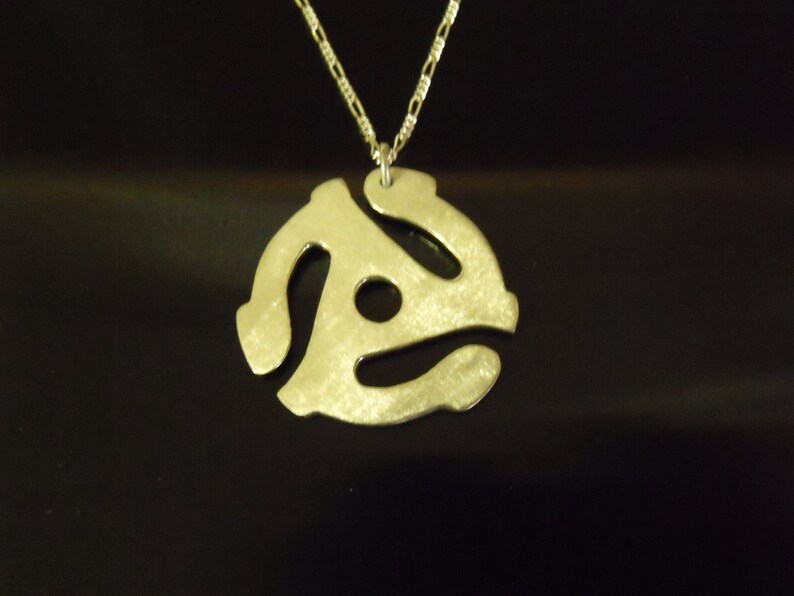 45 RPM Record Adaptor in Sterling Silver Pendant RF456 - Etsy