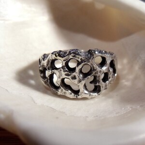 Freeform Sterling Silver Ring RF090 - Etsy