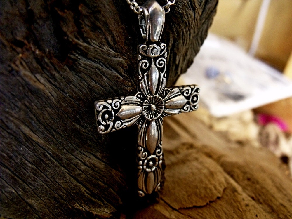 Sterling Silver Cross Pendant RF212 | Etsy