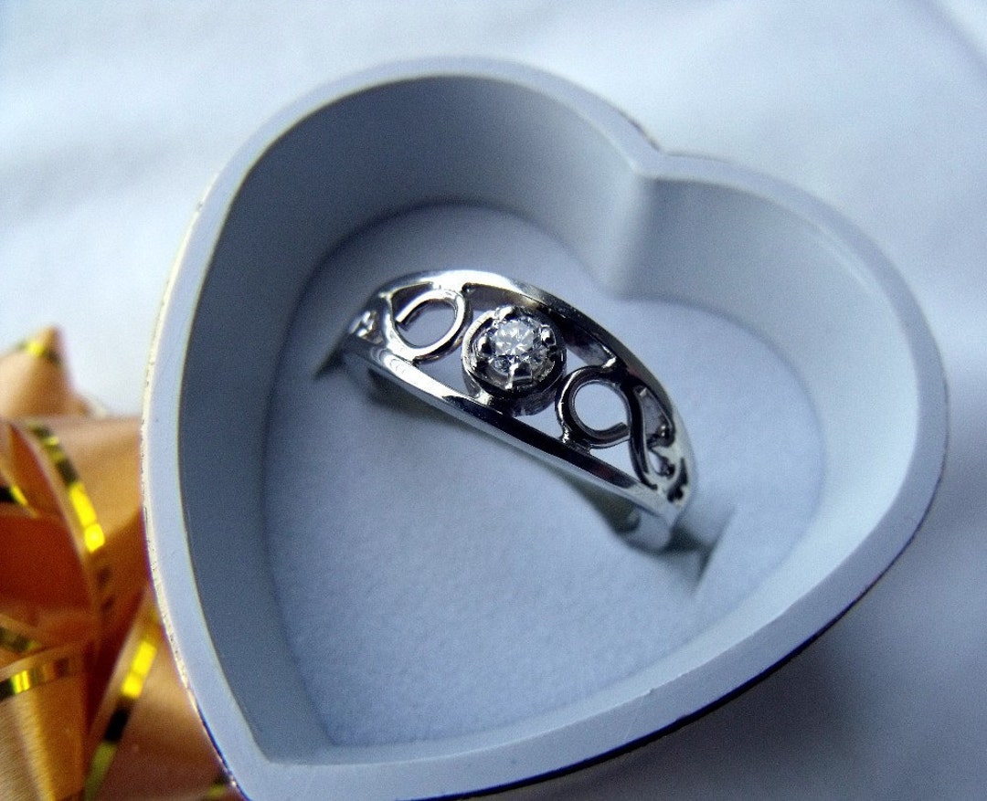 The Crow Ring 14K Gold Medium Size With 10 Point Diamond RF180 - Etsy