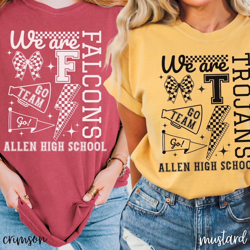 Custom School Mascot Shirt Personalized School Team T-shirt Favorite ...
