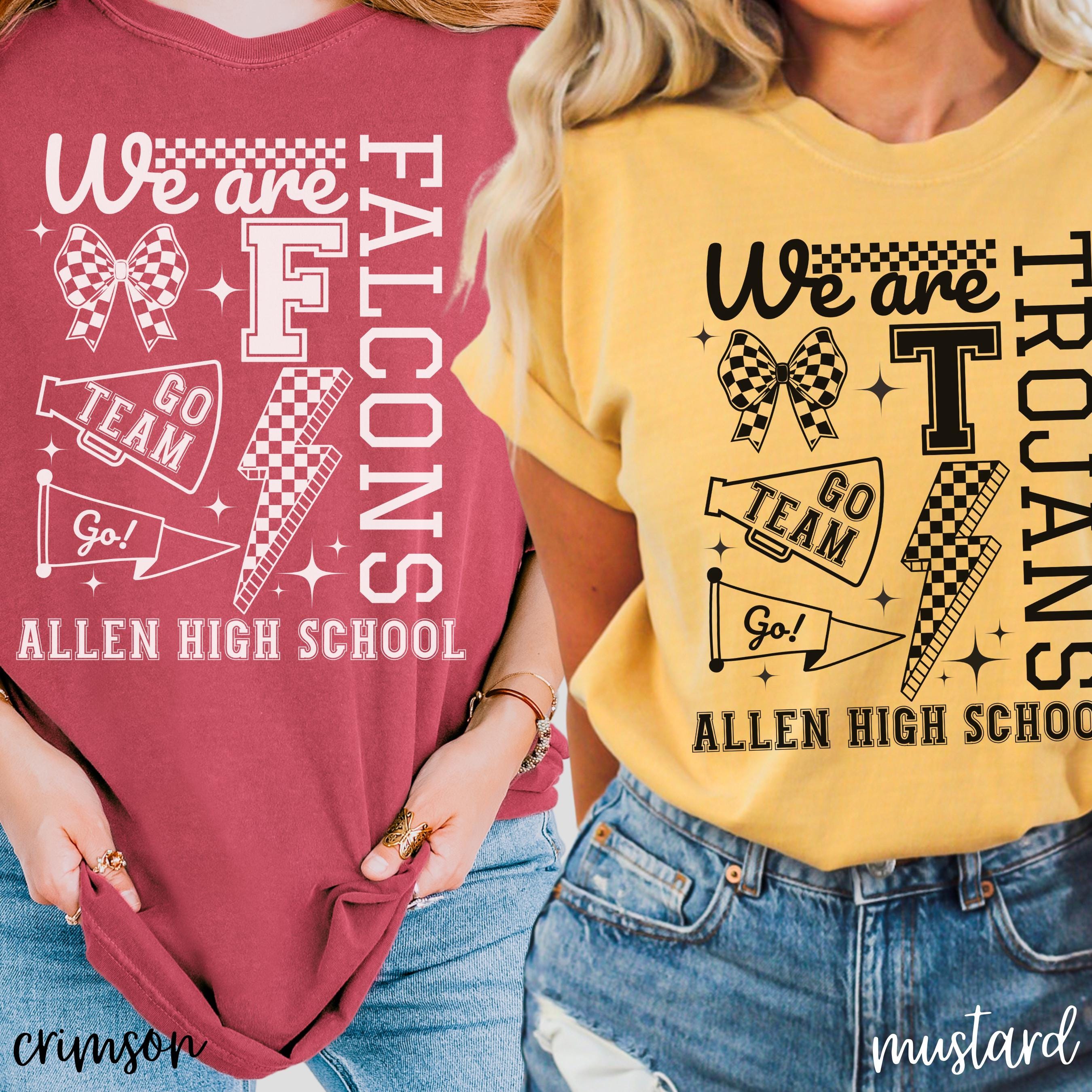Custom School Mascot Shirt Personalized School Team T-shirt Favorite ...