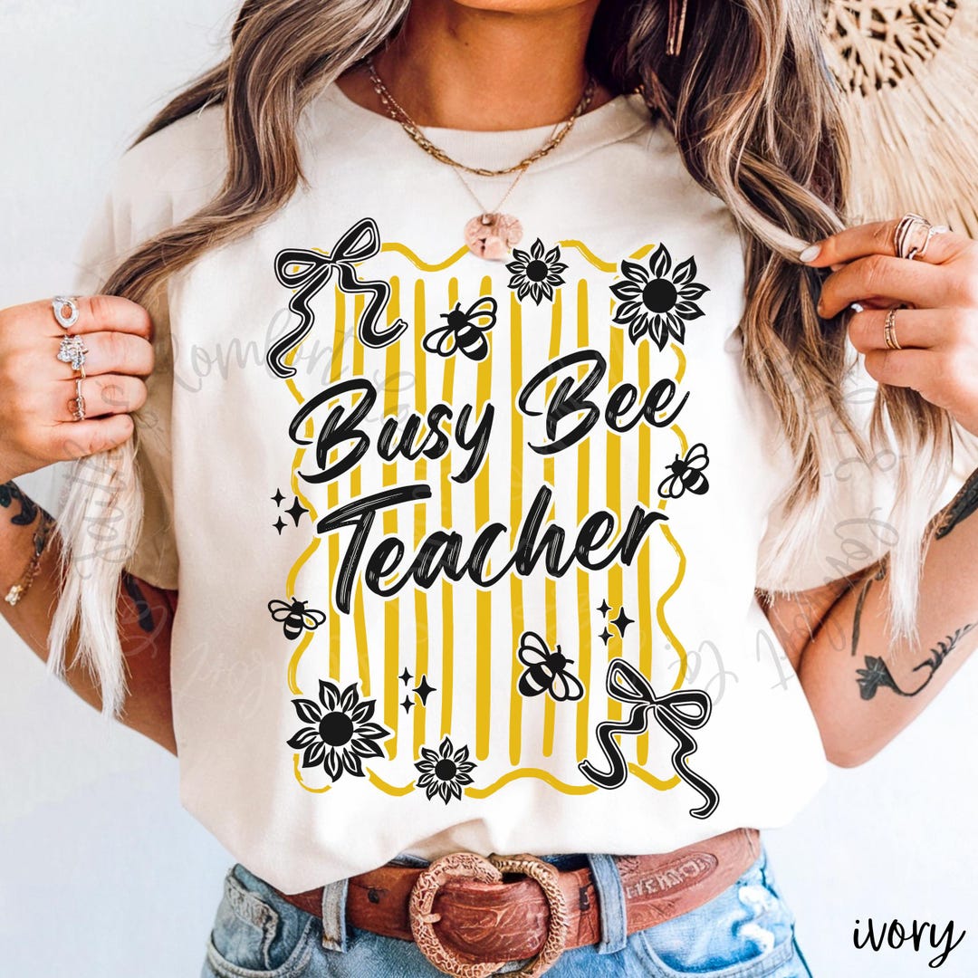 Bumble Bee Teacher Shirt Comfort Colors Sunflower Teacher T-shirt Gift ...