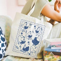 Cow Organic Tote Bag - Farm Tote - Organic Natural Cotton Bag - Cow ...