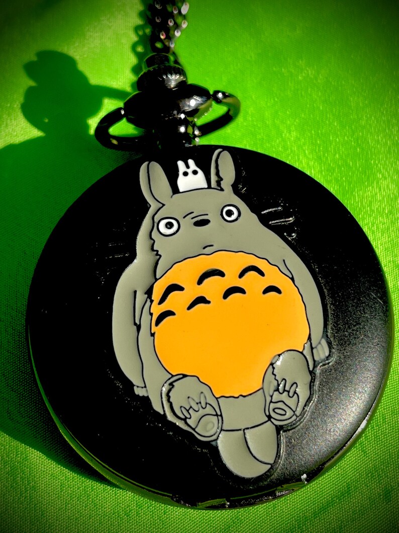 Ghibli Totoro Bronze Pocket Watch Anime Themed Necklace - Etsy