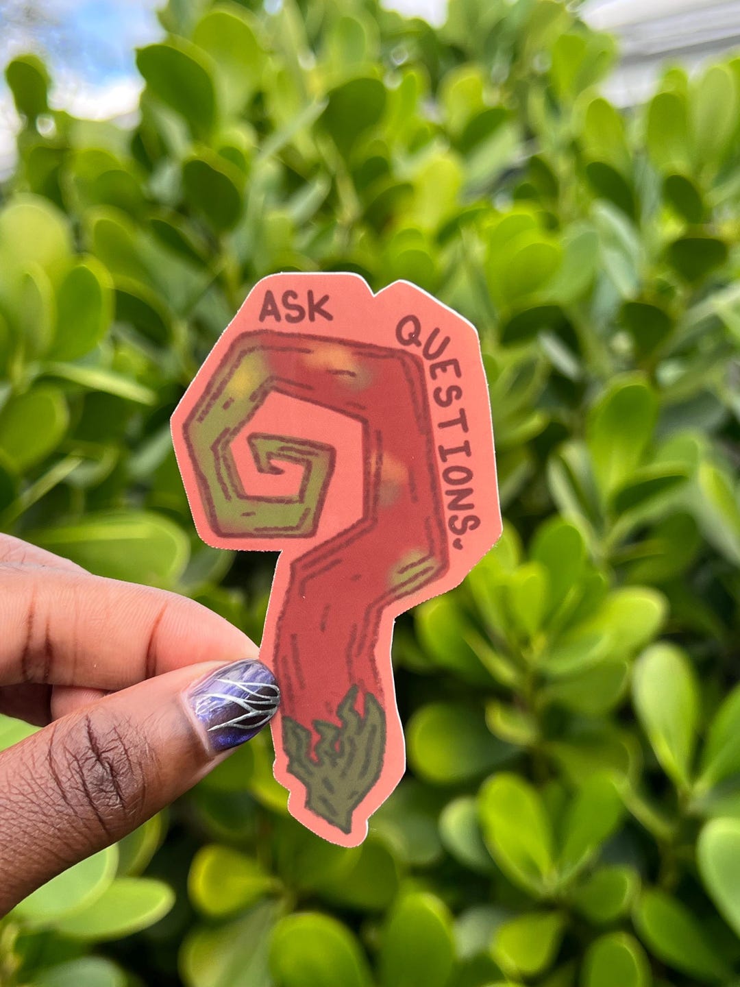 Ask Questions Pepper Sticker | Weird Stickers, Fun Stickers, Read ...