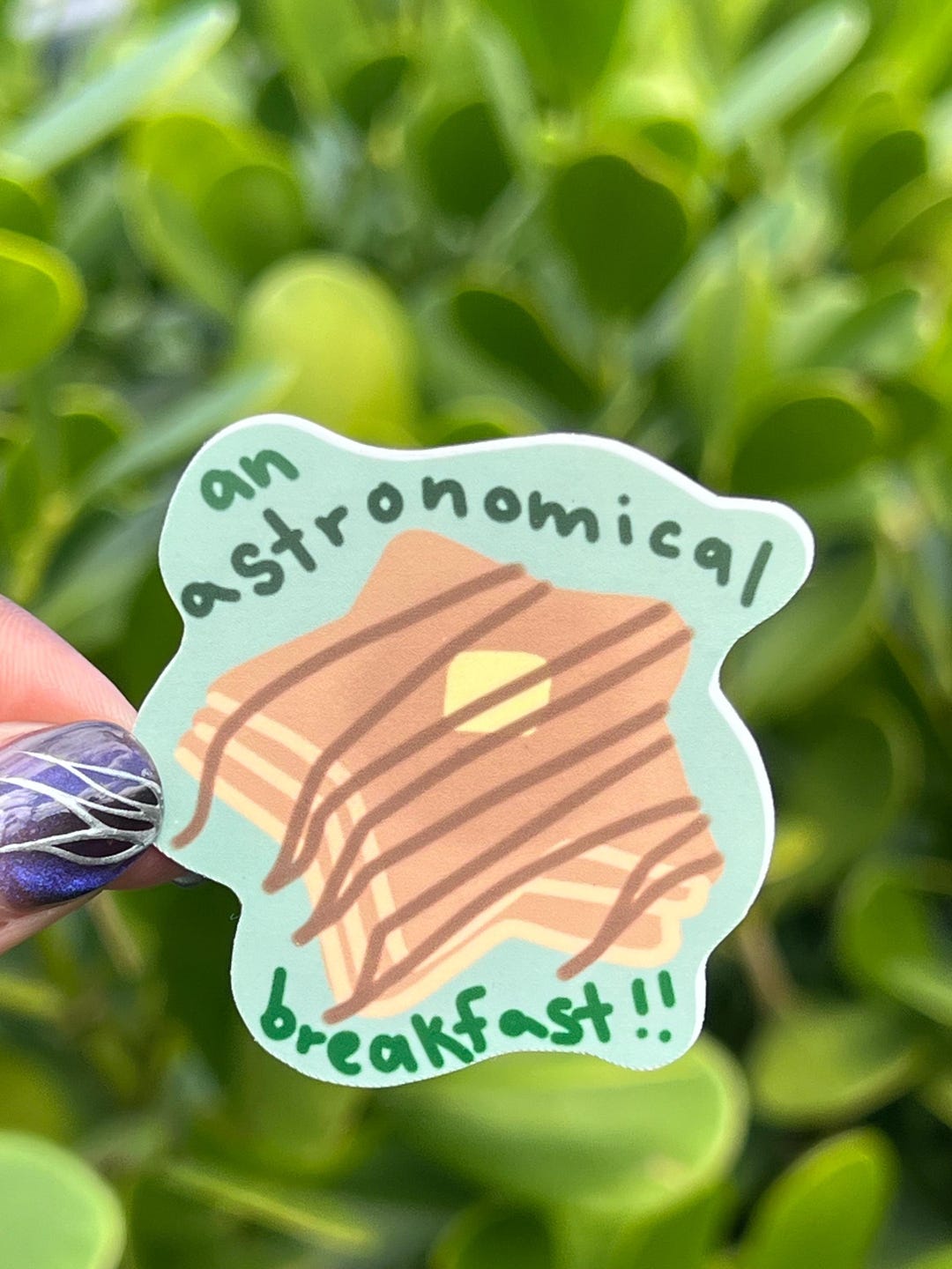 Star Pancake Stack Sticker Weird Stickers, Dope Stickers, Fun Stickers ...