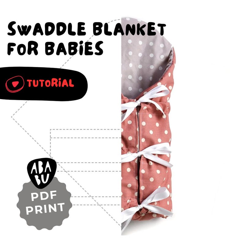 Swaddle Blanket Sewing Pattern PDF | Newborn Wrap | Easy DIY | Instant ...