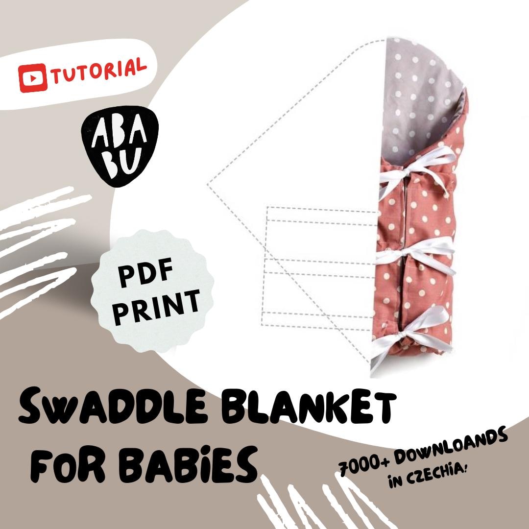 Baby Swaddle Blanket Sewing Pattern PDF | Newborn Wrap With Video ...