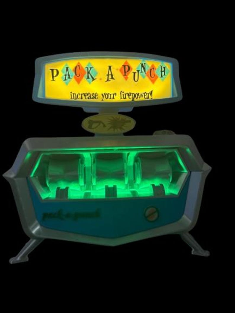 Pack A Punch Machine With Sound Effects, LED Lights Intrigrated Button ...