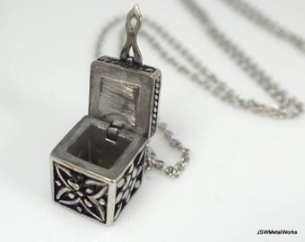 Secret compartment necklace | Etsy