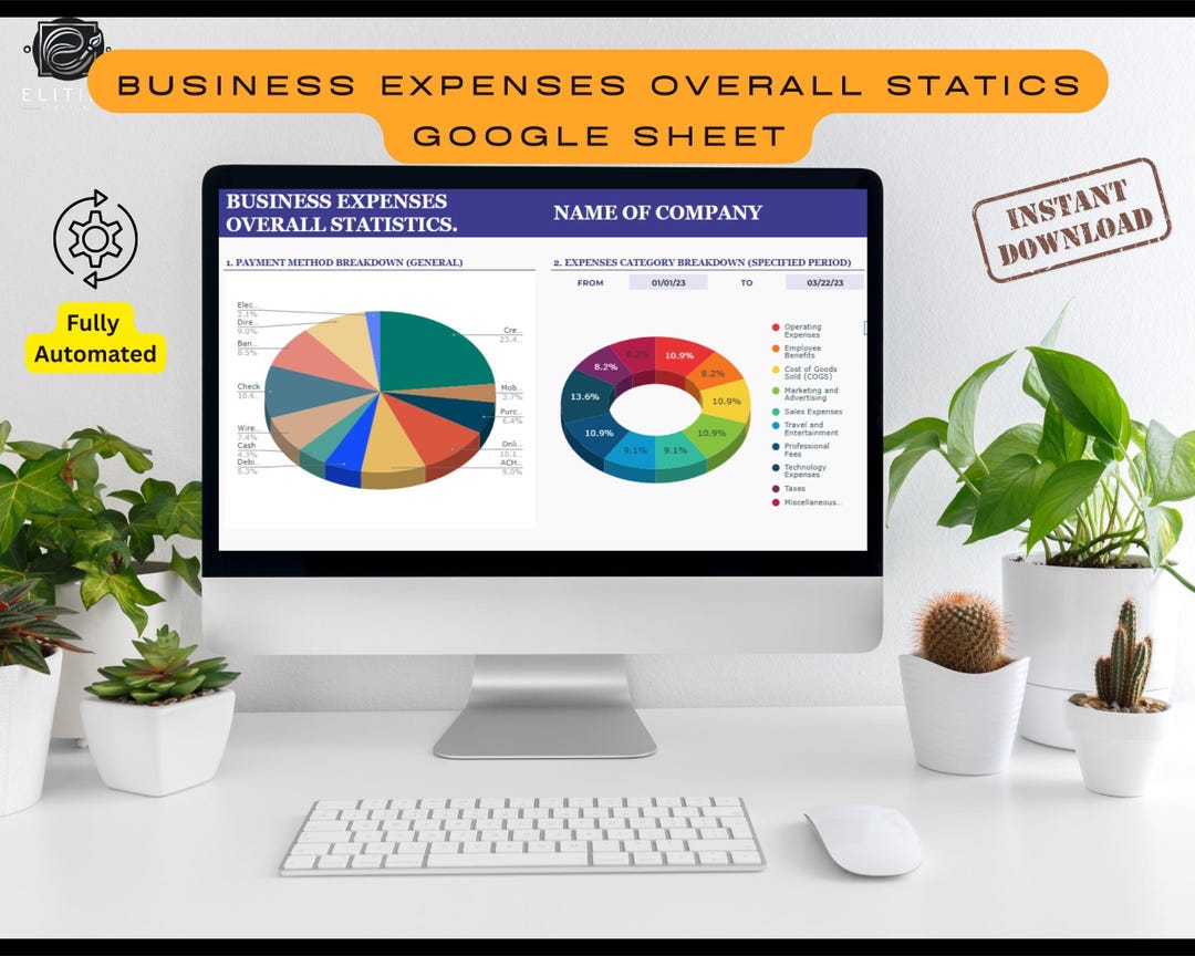 Bookkeeping Template. Business Expenses Overall Statistics,business ...