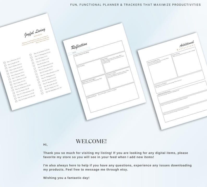 Prayer Board, Bible Study Checklist, Custom Spiritual Notebook ...