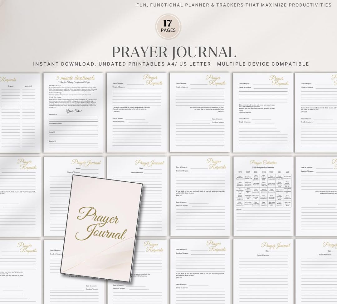 Personalized 16 Prayer Journal, Custom Spiritual Notebook ...
