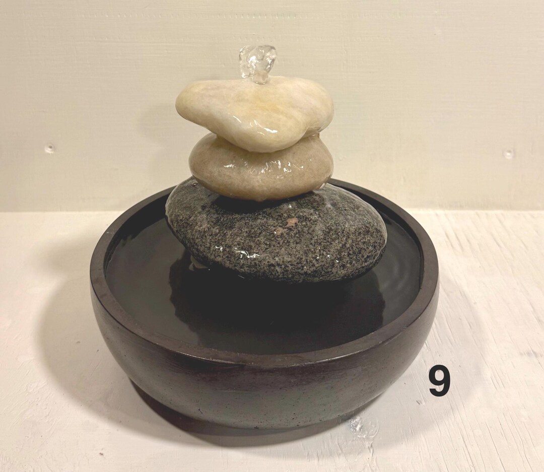 Double Quartz Tabletop Fountain - Etsy
