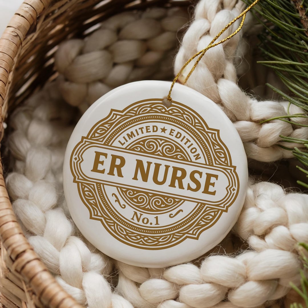 ER Nurse Ornament, Emergency Room Nurse Ornament, Nurse Appreciation ...