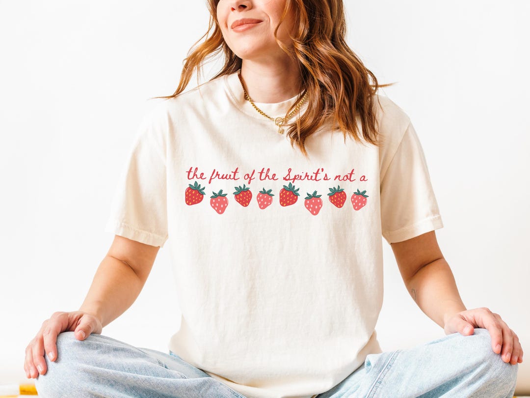Christian Strawberry Shirt Fruit of the Spirit Song Tshirt Religious ...