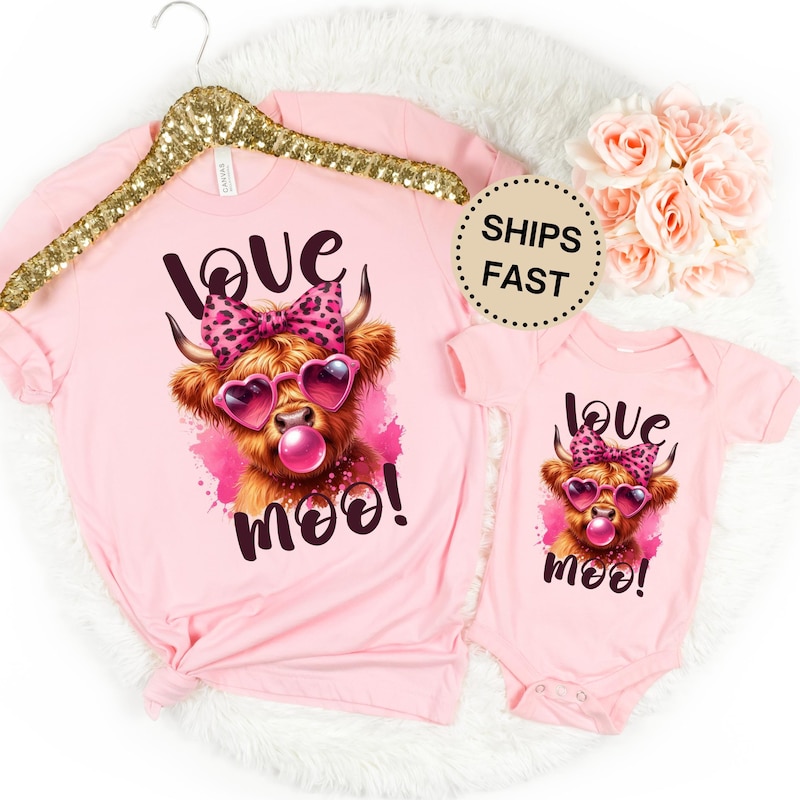 Mommy and Me Cow Outfit - Etsy