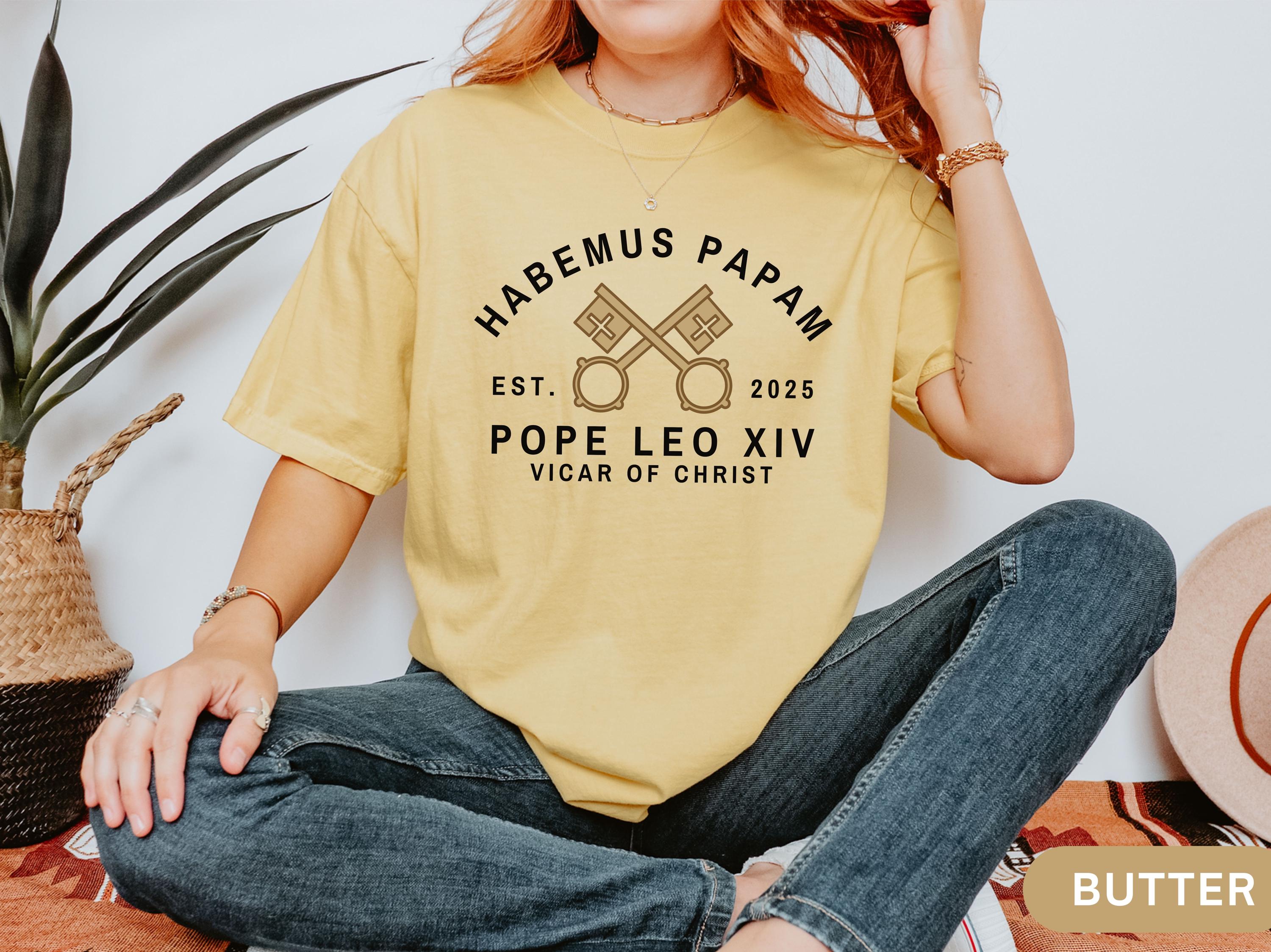 Pope Leo XIV Shirt New Pope Leo 14 Tshirt Catholic Tee Vicar of Christ ...
