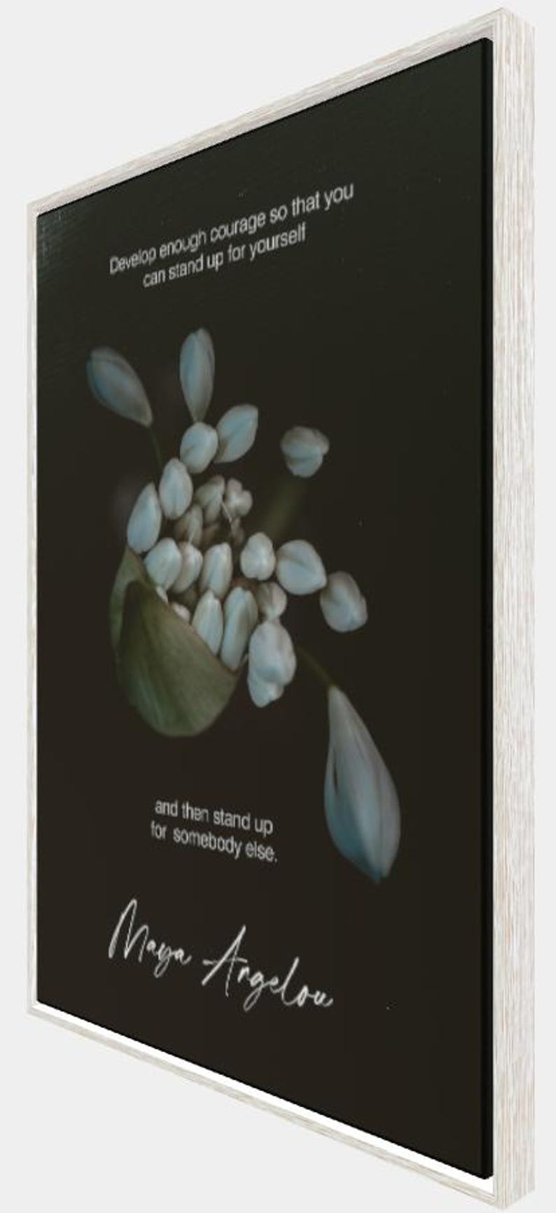 Maya Angelou Inspirational Courage Quote Digital Download for Wall Art ...