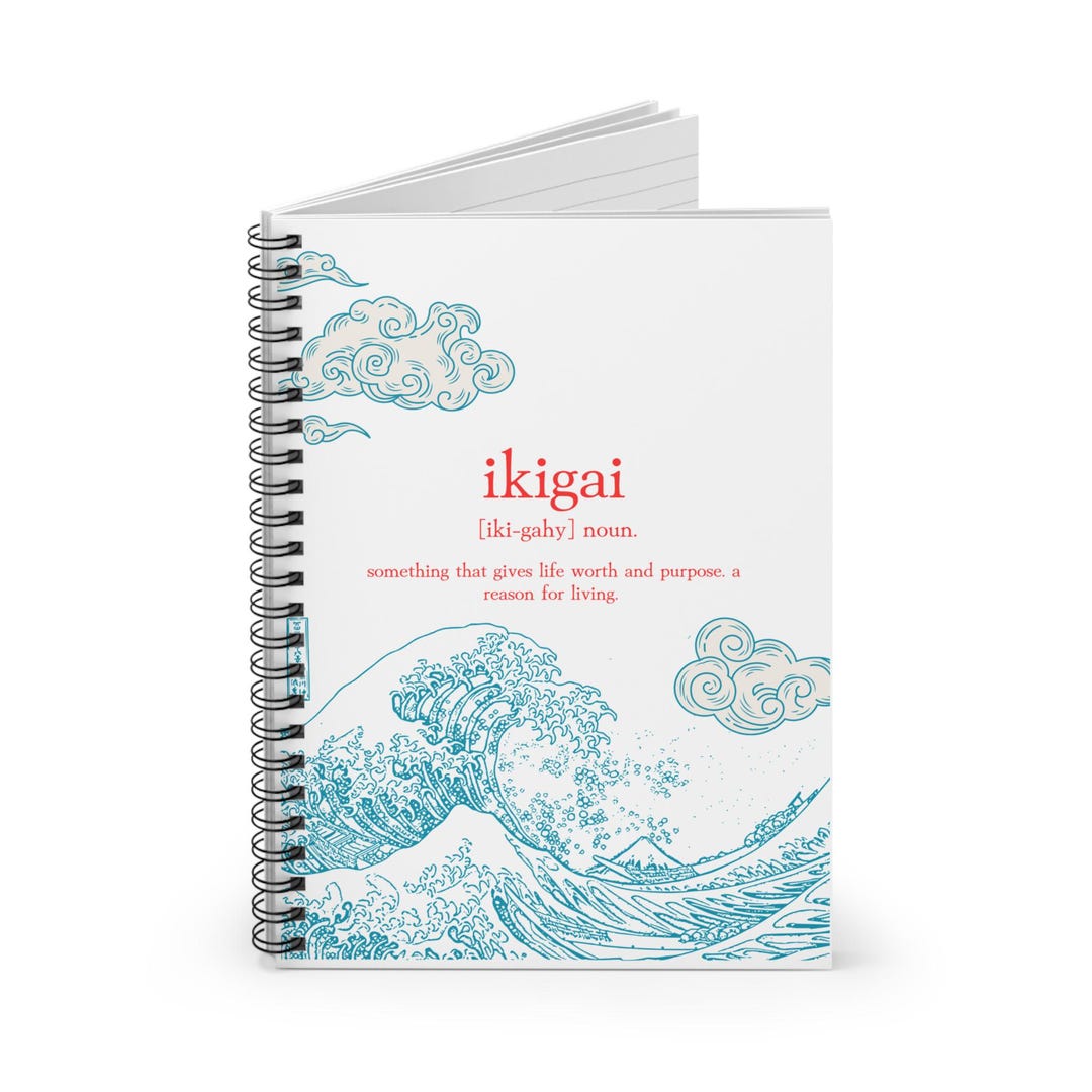 Ikigai Journal - Ruled Line, Japanese Zen Inspired Notebook, Artsy Gift ...