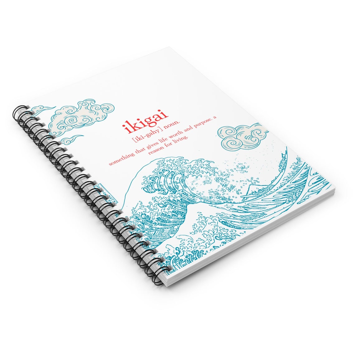 Ikigai Journal - Ruled Line, Japanese Zen Inspired Notebook, Artsy Gift ...