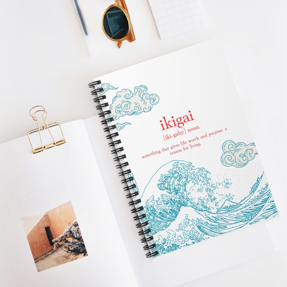 Ikigai Journal - Ruled Line, Japanese Zen Inspired Notebook, Artsy Gift ...