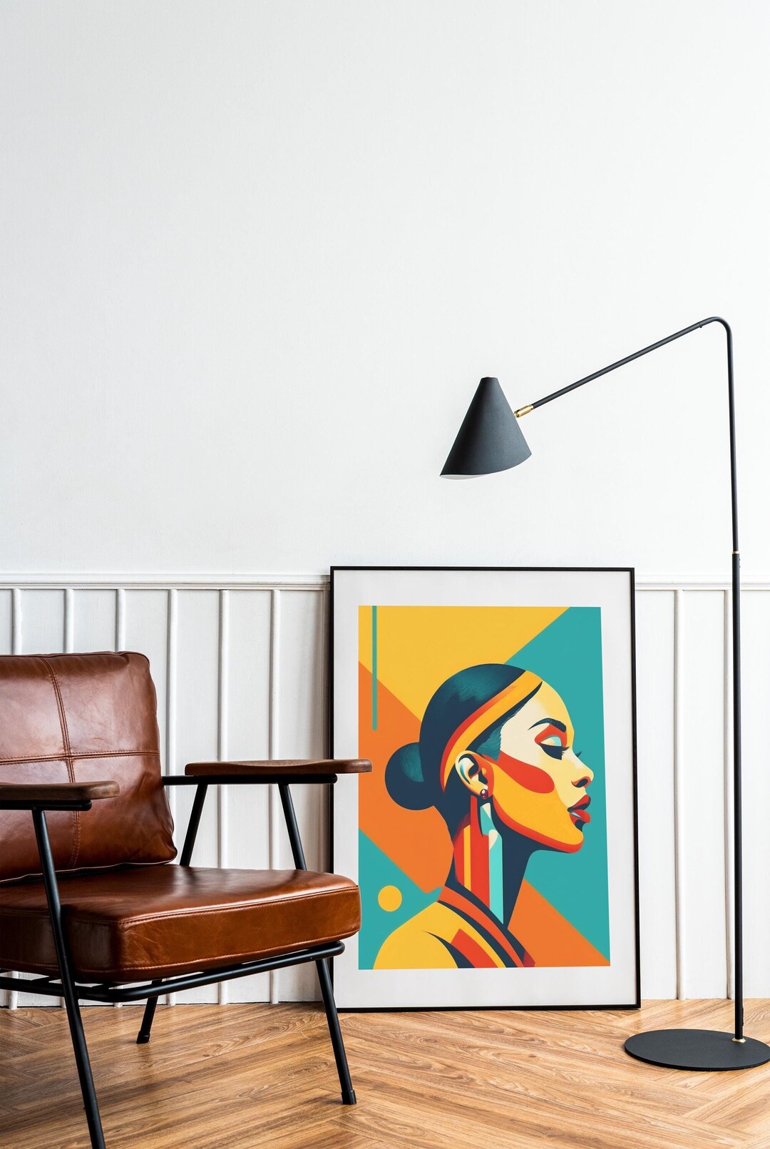 Vertical Posters - Women Portrait Modern Art Colorful Vibrant Abstract ...