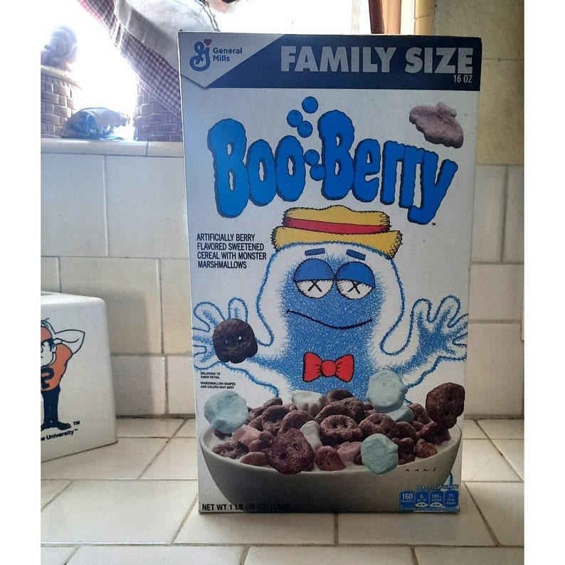 Boo Berry Cereal Kaws Edition Monster Mash 16oz Family Size - Etsy