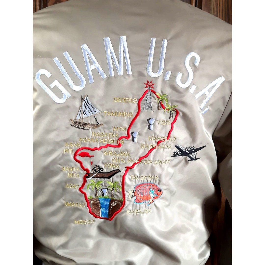All Nesian Division Sammy's Beige Guam USA M Mens Satin - Etsy